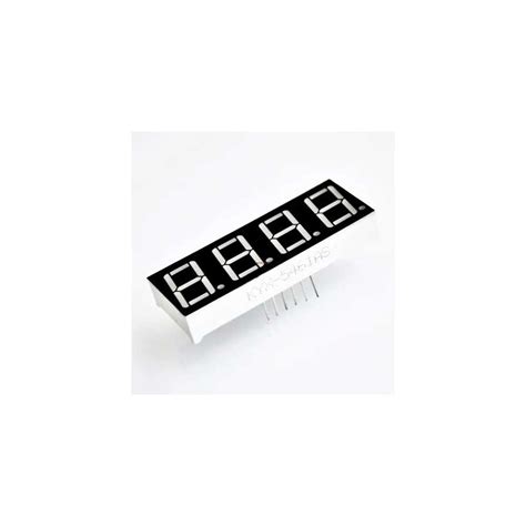 Display LED Rojo Siete Segmentos 4 Dígitos Cátodo Común 12 Pines
