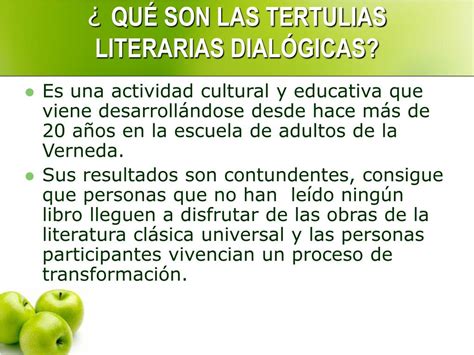 PPT TERTULIAS LITERARIAS DIALÓGICAS PowerPoint Presentation free