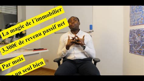 Investissement Immobilier 3 300 de revenu passif net par mois après