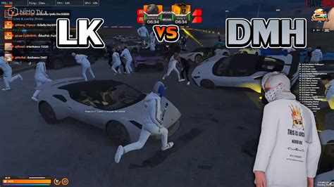 LK VS DMH ไฟตใหญสนามบนลาง GTA V FiveM Summer City YouTube