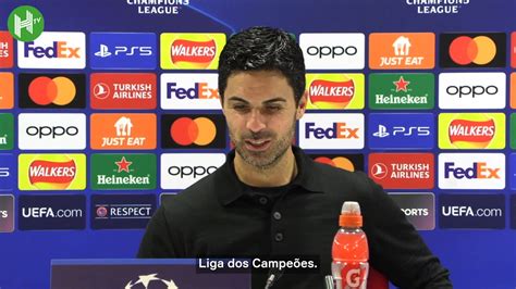 Arteta elogia desempenho do Arsenal em retorno à Champions League