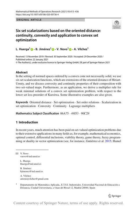six set scalarizations based on the oriented distance continuity convexity and application to