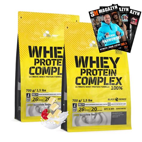 OLIMP WHEY PROTEIN COMPLEX 100 2x700g BIAŁKO WPC 1400 g 2 x 700 g
