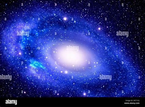 Universe Black Hole Galaxy Universe With Rotating Spiral Galaxy In