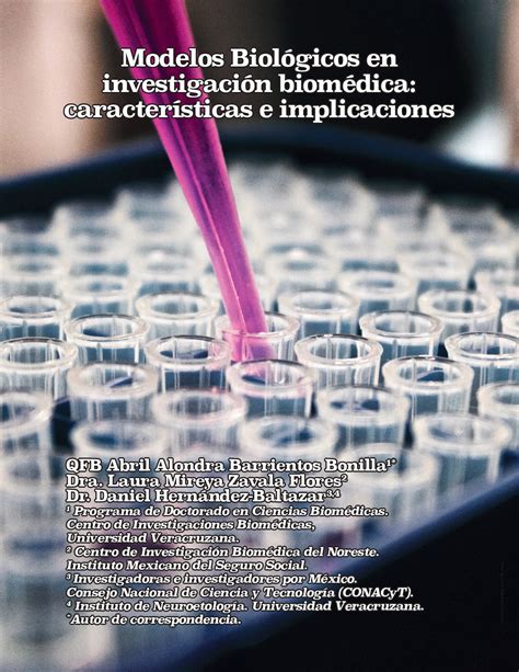 Modelos Biológicos en investigación biomédica Contactos Revista de