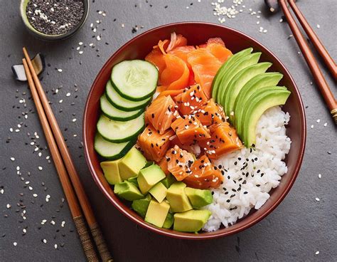 Poké bowl au saumon la recette hawaïenne healthy et gourmande