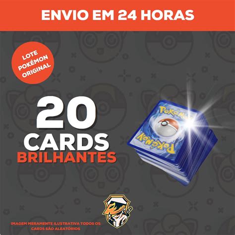 Lote Cartas Pok Mon Brilhantes Original Copag Escorrega O Pre O