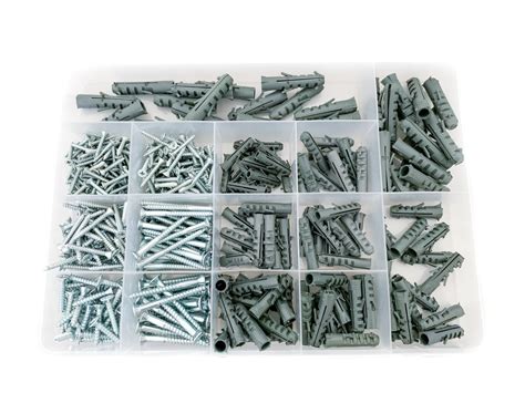 Kit Plus 460 Peças Parafusos Philips Buchas Cx Organizadora Kit Parafusos