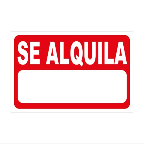 Rótulo Se Alquila 30x20cm Imprimelotodo