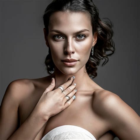 Premium Ai Image Elegant Nude Woman Portrait