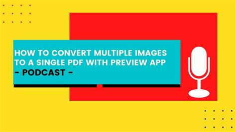 how to convert multiple images to a single pdf with preview app youtube