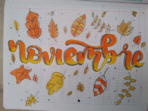 Portado Noviembre Libretas De Dibujo Portadas De Noviembre Portadas