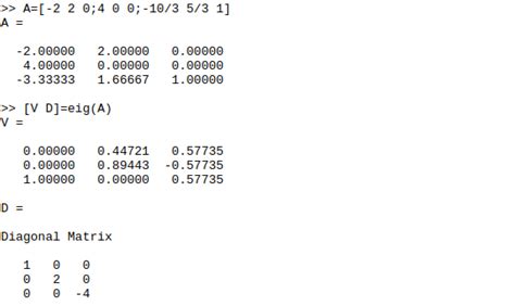 use matlab maple or mathematica to find the eigenvalues an quizlet