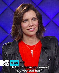 Lauren Cohan On MTV News Porn Photo Pics