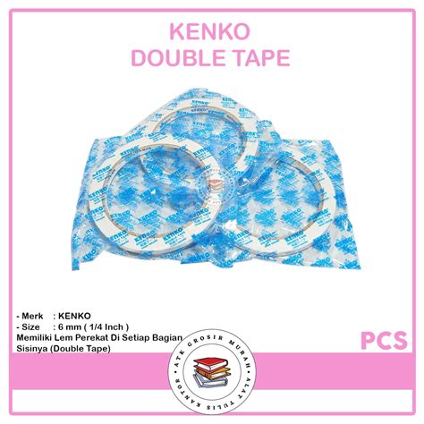 Jual Kenko Double Tape Uk Mm Lem Perekat Di Setiap Bagian Sisinya