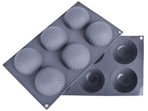 Forma silikonowa do pieczenia monoporcji Spirala Półkula