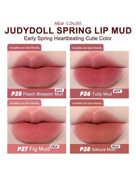 JUDYDOLL Orange Blossom Lip Mud Matte Lipstick Spring Summer Milky
