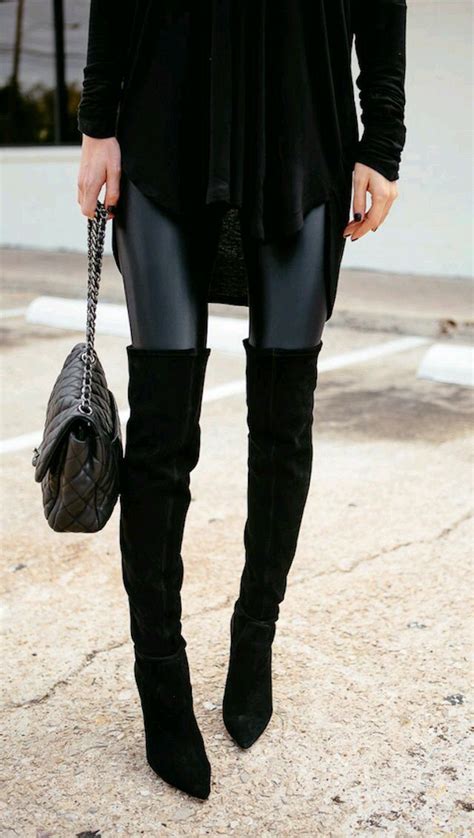 Looks Para Combinar Leggins Tipo Cuero Vinipiel