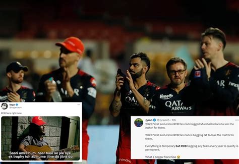 Fans Hilarious Reaction Following The Rcb Exit On Twitter