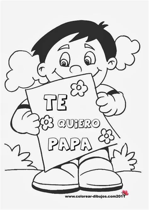 PDF Dibujos para colorear para el día del padre Preescolar