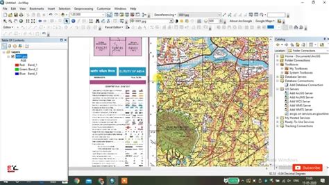 Digitizing A Topomap In Arcmap ArcGIS Survey Of India Topomap