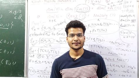 [proof] rank nullity theorem linear algebra linear transformation youtube
