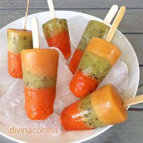 Polos De Frutas Tricolor Receta De DIVINA COCINA