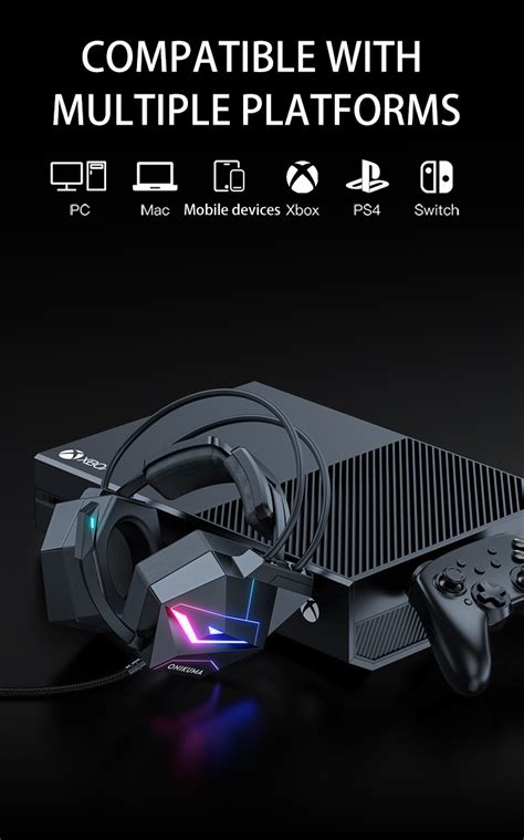 ONIKUMA X20 Gaming Headset หฟงเกมมง ระบบเสยงจำลอง 7 1 3 5 ลำโพง