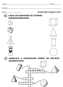 Atividades de matemática formas geométricas para imprimir Atividades de