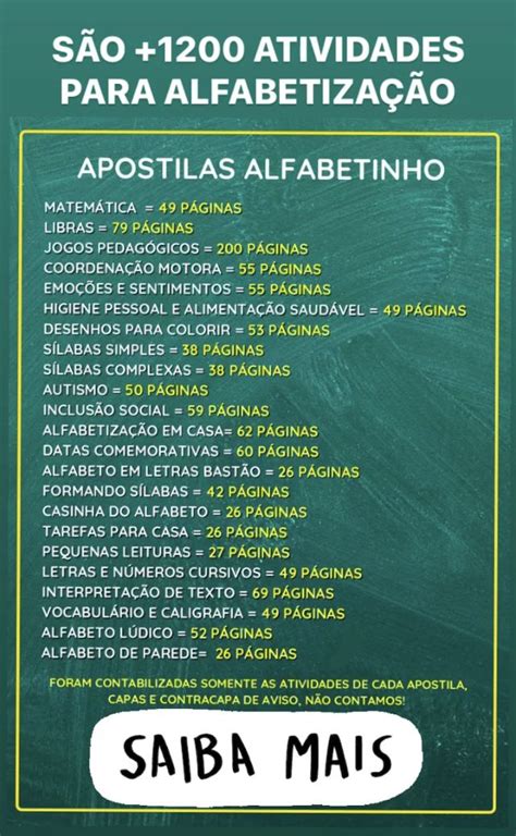 Alfabetinho Atividades para alfabetização Educando Pequenos