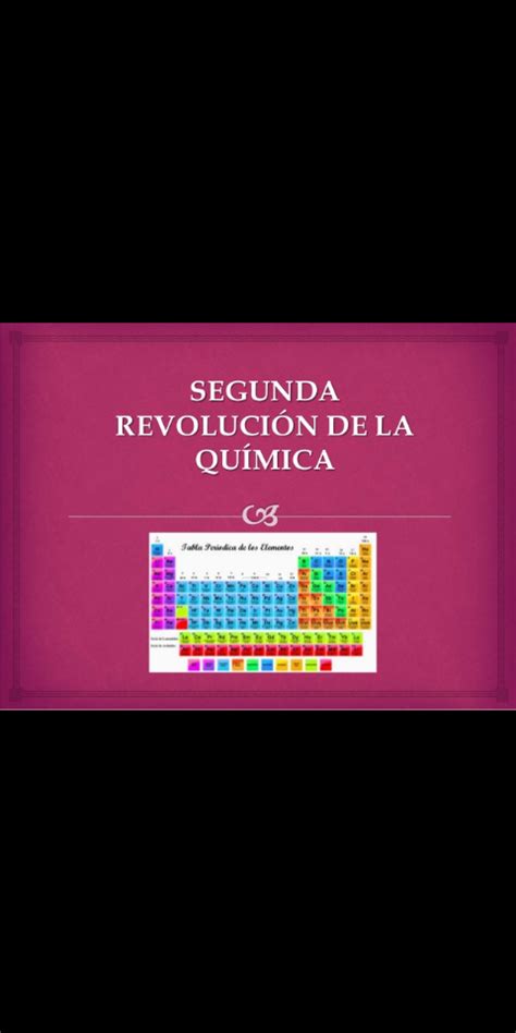 Primera Revolución De La Química