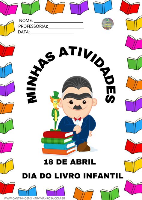 Dia Nacional do Livro Infantil Atividades para Baixar Grátis
