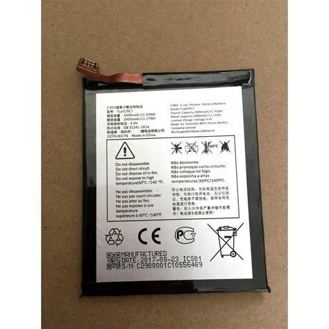 3000mAh Bateria Para TCL Alcatel Feroz A30 A30Plus OT 5049S TLp029C7