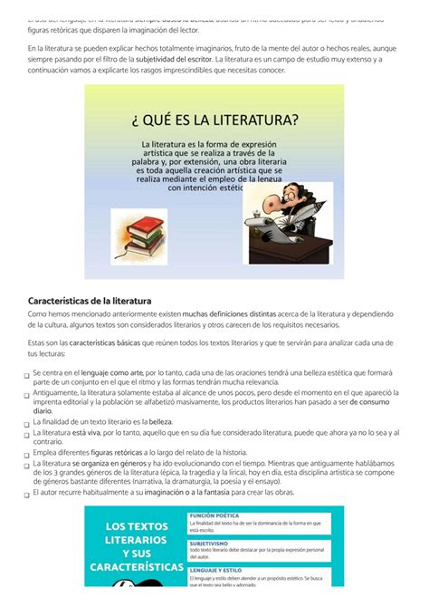 Solution Qu Es La Literatura Tipos Y Caracter Sticas Unprofesor