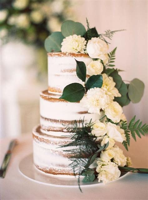 20 Greenery Wedding Cakes That Are Naturally Gorgeous Deer Pearl Flowers