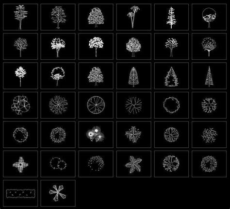 Descargar bloques autocad arboles vegetación dwg en 2d cad blocks Artofit