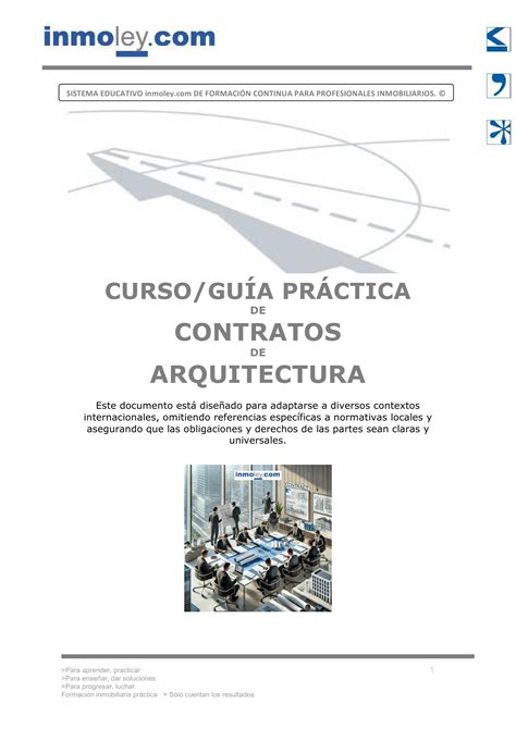 Gu A Pr Ctica Inmoley De Contratos De Arquitectura Formularios