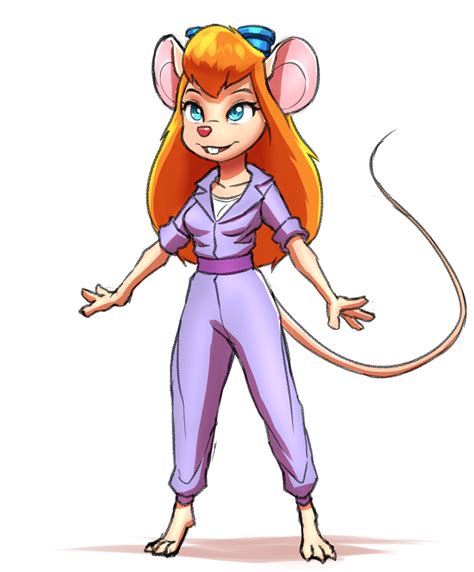 268978 Safe Artistmykegreywolf Gadget Hackwrench Chip N Dale Rescue Rangers Mammal
