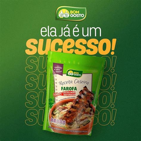 Farofa Pronta Caseira Bom Gosto Costelinha Defumada G