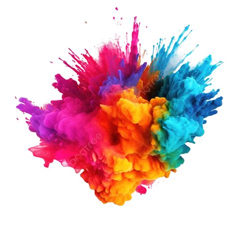 Holi Powder Splash Colorful Colorful Powder Explosion Effect Generative