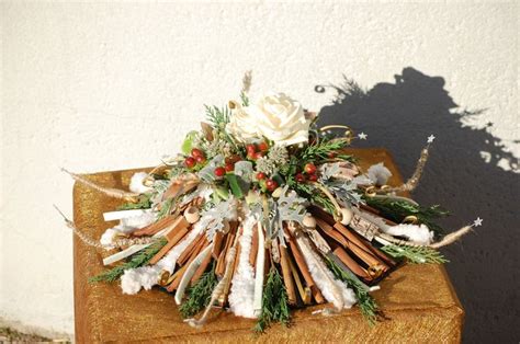 Composition décorative Noël 2016 réalisée en démonstration par DK