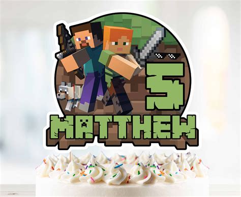 Minecraft Printables Papercraft Cake