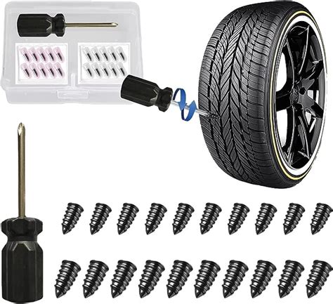 Amazon GradCap 20pcs Tyre Repair Kit Tire Rubber Nails Tool Self