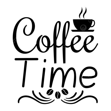 รปวลทเขยนดวยลายมอเวลากาแฟทสวยงาม Svg PNG การออกแบบเวลากาแฟ