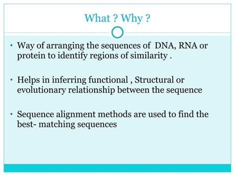 sequence alignment in bioinformatics
