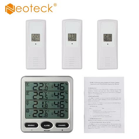 Neoteck Wireless Weather Station 8 Channel LCD Digital Thermometer