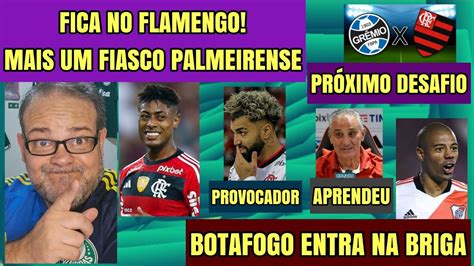 FLAMENGO BATE PALMEIRAS POR BRUNO HENRIQUE DE LA CRUZ BOTAFOGO