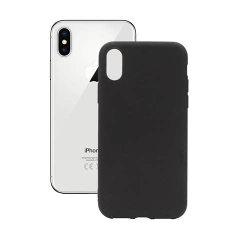 Etui Do Apple IPhone X Xs Jelly Case Czarne MATT Obudowa Pokrowiec Guma
