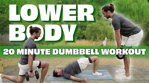 20 Minute LOWER BODY Dumbbell Workout The Body Coach TV YouTube