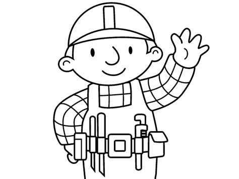 Bob The Builder Coloring Page Coloring Pages 4 U